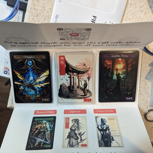 Stained Glass Art Token MTG Token Bundle Magic Token Bundle MTG Stained ...