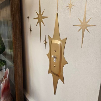 Flux Mid Century Modern Broyhill Danish Atomic Light Switch Wall Plate ...