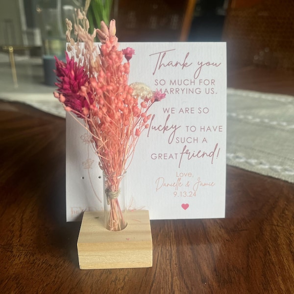 Just Because I Miss You, Dried Flowers Bouquet, Vase, Missing You Card ...