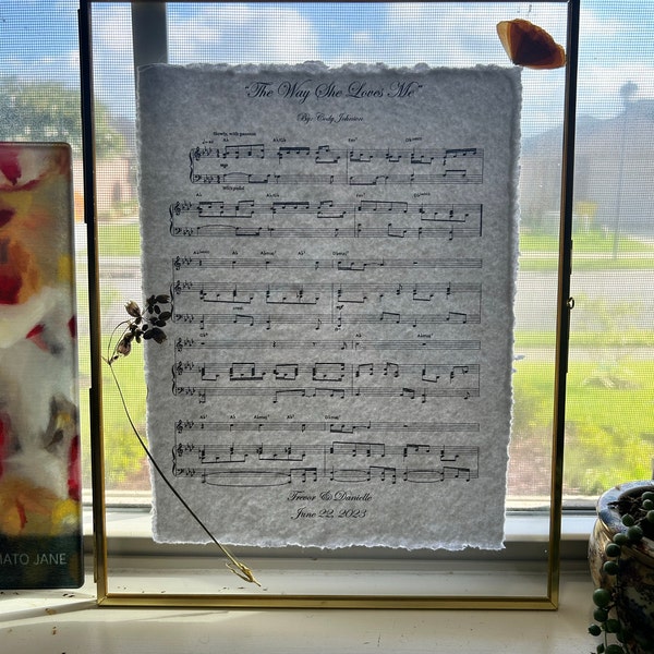 Custom Wedding Vows, Song Lyrics, Bible Verse, or Poem Print on ...