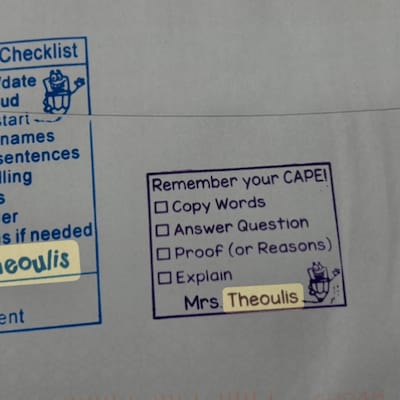 Custom Math Feedback Stamps,personalized Teacher Stamp Pre-inked Stamp ...