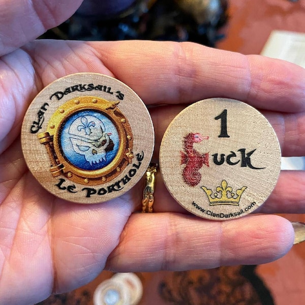 1.5" Personalized Wood Coins | Custom Printed Wooden Nickels | Wood ...