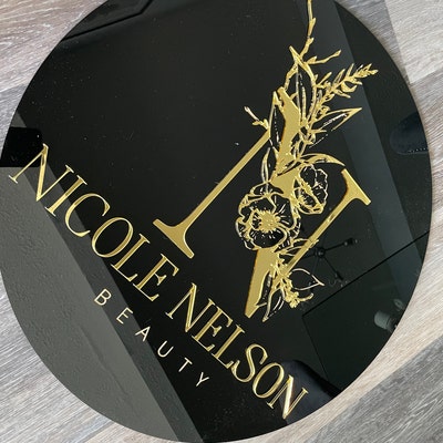 Round Business LOGO Sign Business Shop Sign Round Business Sign Logo ...