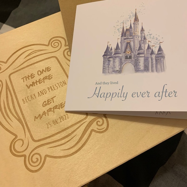 Disney Castle Card - Greeting Card - Happy Anniversary - Disney ...