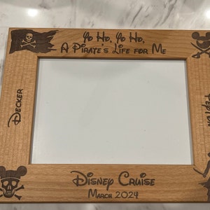 Personalized Picture Frame, 5x7, Custom Gift, Disneyland, Disneyworld ...