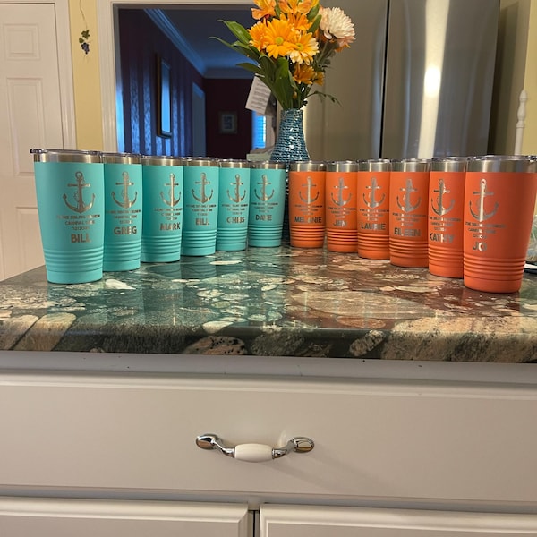 Personalized Vacation Tumbler, Family Vacation Cups, Beach Vacation ...