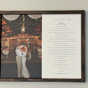 Our First Dance Custom Handmade Framed First Dance Print on - Etsy