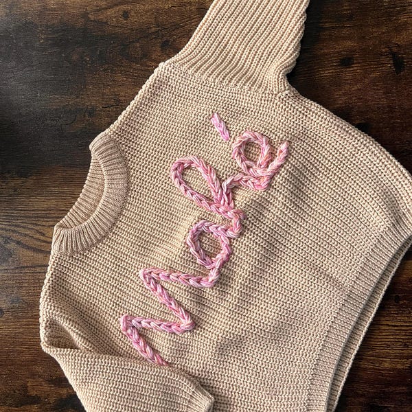 Cute Customized Name Baby Sweaters, Adorable Personalized Hand ...