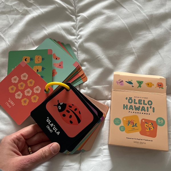 Keiki's First ʻŌlelo Hawaiʻi Flashcards, Hawaiian Flashcards, Hawaiian ...