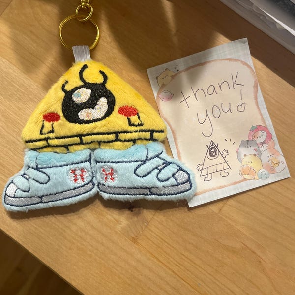 Book of Bill Gravity Falls Inspired Handmade Plush Keychain - Etsy