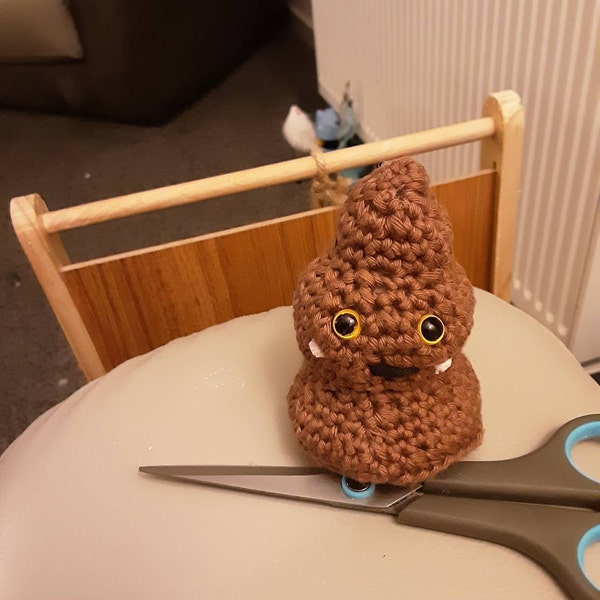 Crochet Poo Pattern With Poo Quote, US English Terms, Handmade Funny ...