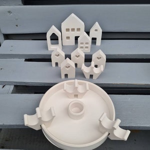 4 in 1 Mini House Molds Set , Heart House to Attach Tray Decoration ...