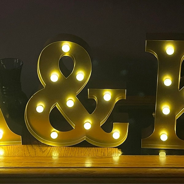 JOY Metal Marquee Light/christmas Light up Letters/light up Letter ...