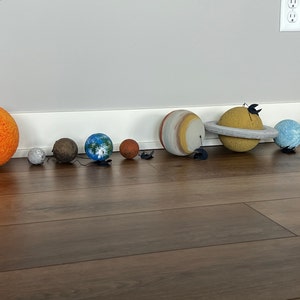 Larger Solar System Planet Mobile, Hanging Sun and Planets Model, Outer ...