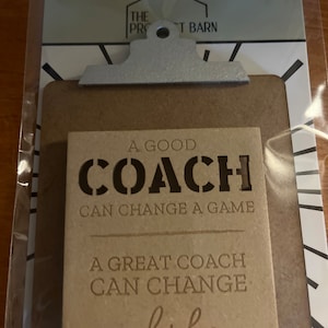 Coach Clipboard Card Holder, Coach Gift Card, Coach Appreciation Gift ...