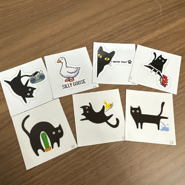 Black Cat Sticker, in Bath Tub, Funny Cute Sticker, Bubble Sticker, for ...