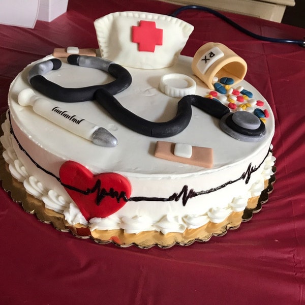 Medical Theme Fondant Cake Toppers - Etsy