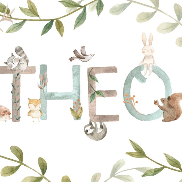 Printable Baby Boy Name Sign, Boy Baby Name Sign, Personalised Baby ...