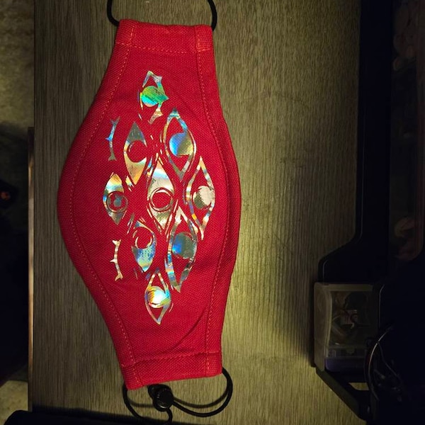 Glowing Eye Face Mask : Reflective/ Glow in the Dark Cotton Mask - Etsy