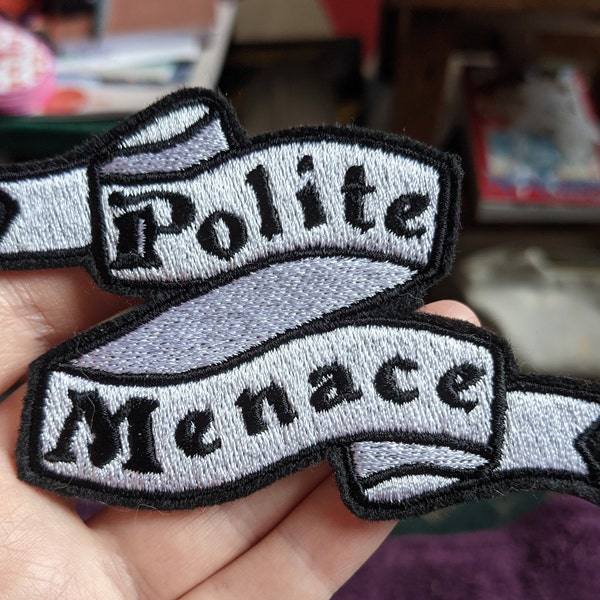 Polite Menace Iron on Patch Our Flag Means Death - Etsy UK