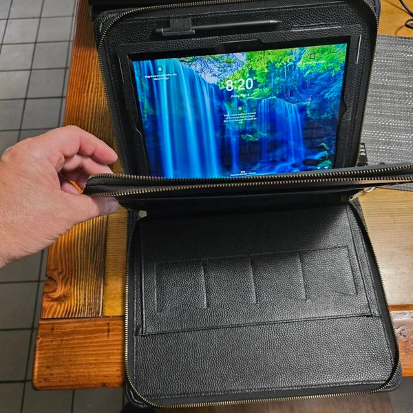 Leather Surface Pro Portfolio Case: Keyboard & Notepad Holder - Etsy