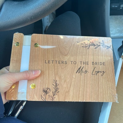 Letters to the Bride, Book Bridal Shower Gift From Bridal Party to ...