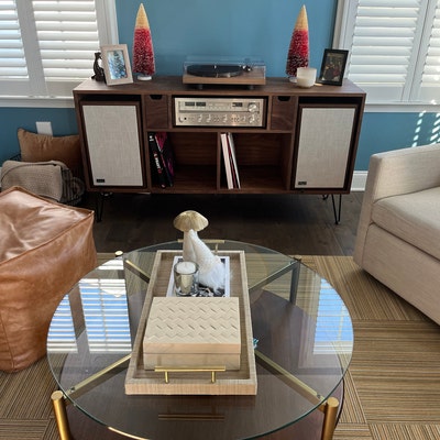 The Stack Record Player Stand - Etsy