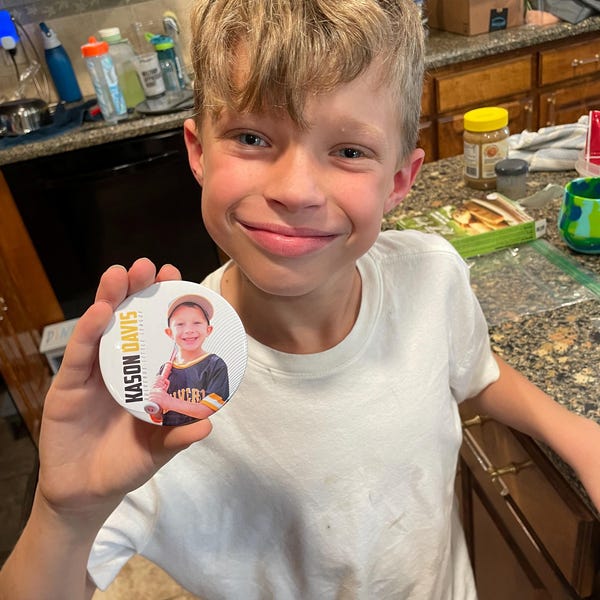 Custom Sports Photo Button or Refrigerator Magnet | Personalized Sports ...