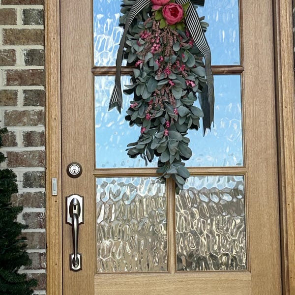 Large Hydrangea Swag; Eucalyptus Swag, Hygrangea Swag, Beach Swag ...