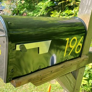Custom Reflective Mailbox Number Decals 2 Pack - Etsy