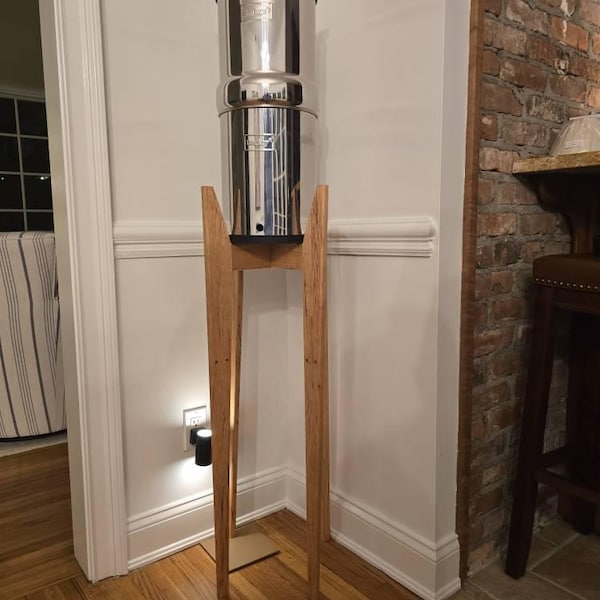 Water Filter Floor Stand With Optional Drink Shelf, Tall Stand, Berkey ...