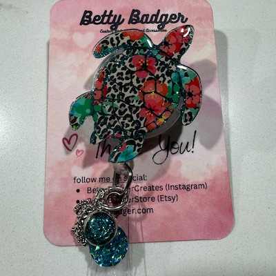 Butterfly Badge Reel, Purple Butterfly Badge Reel, Badge Reel for ...