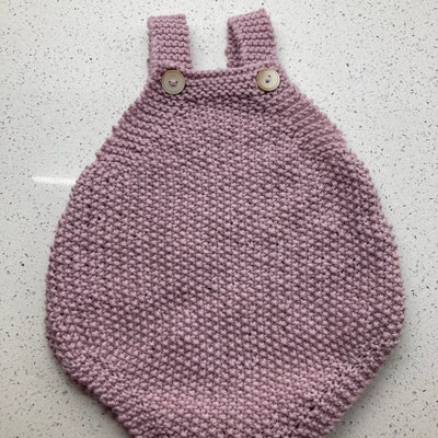 Baby Romper Knitting Pattern Mio Knitted Playsuit PDF Knitting Pattern ...