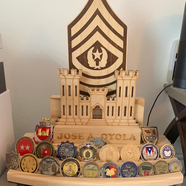 Military Rank Display - Name Display - Military Wood Rank Display ...