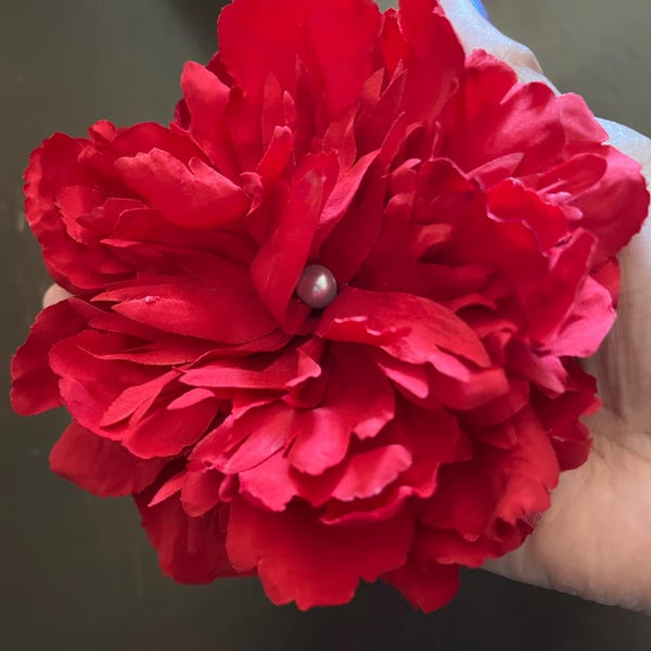 Big Large Gold Flower Brooch Pin Shoulder Corsage Oversized Brooch ...