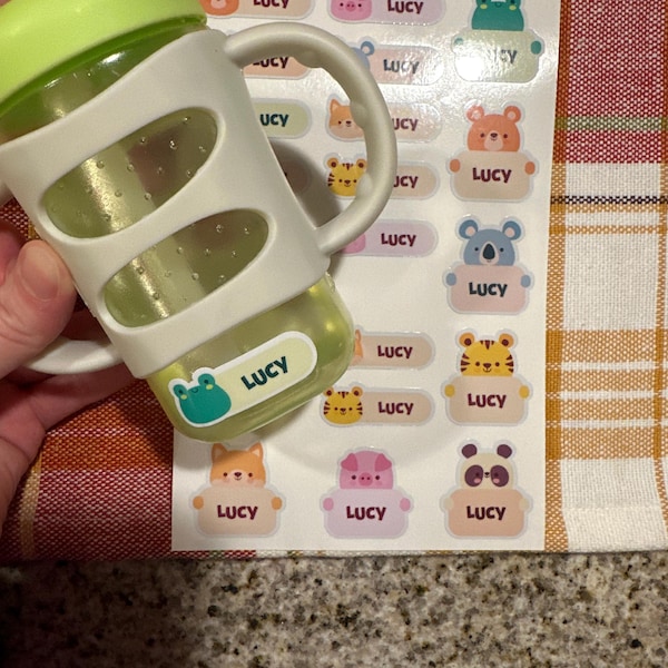 Kid Name Label｜laminated Kid Name Sticker｜waterproof Kid Name｜kids ...