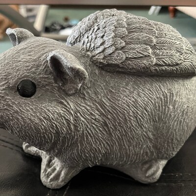 Guinea Pig Angel Statue, Concrete Pig Memorial, Remembrance Figure ...