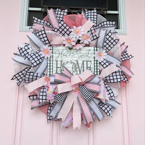 Grapevine Wreath, Eucalyptus Wreath, White Floral Wreath, Springtime ...
