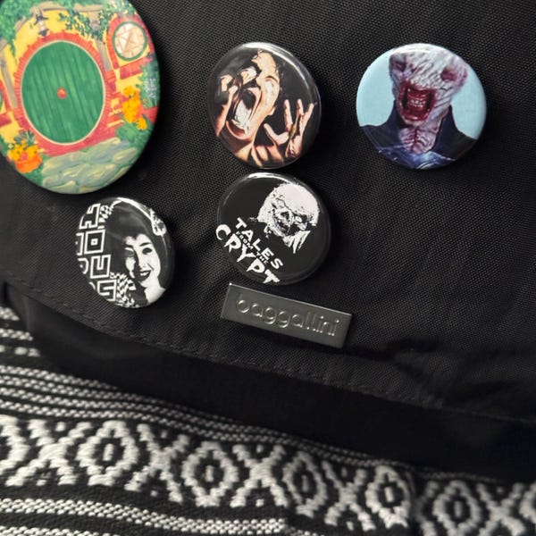 Old School Horror Pins 1.25" Pinback Buttons - Etsy