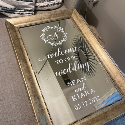 Wedding Sign Decals Welcome Wedding Decals Rustic Wedding Decor ...