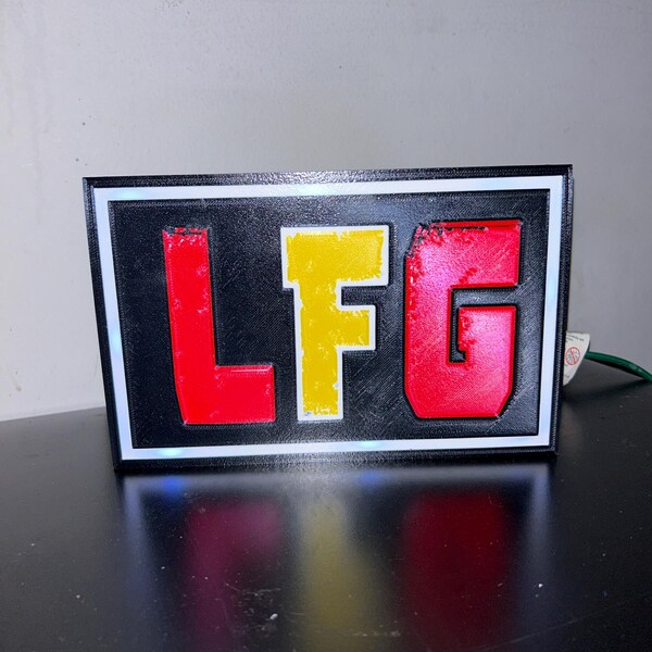 Deadpool LFG Light Box: 3D Printed Superhero Decor - Etsy