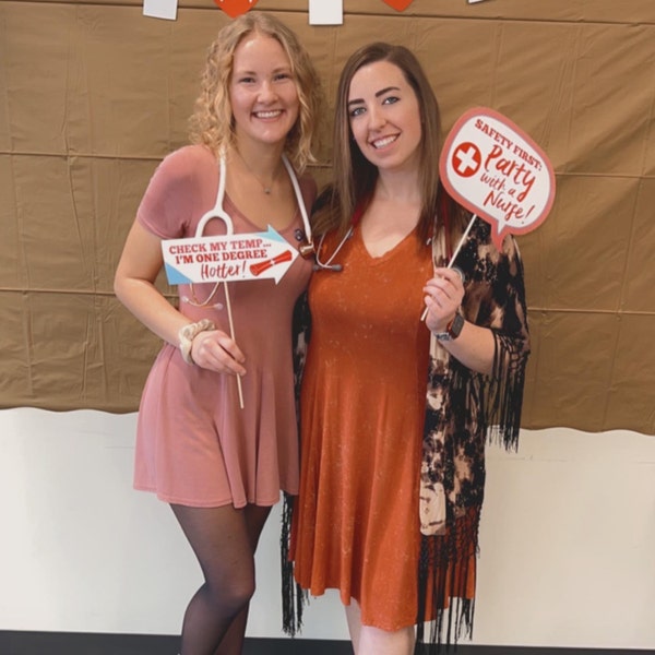 Funny Nurse Graduation Photo Booth Props - Medical Nursing Graduation ...