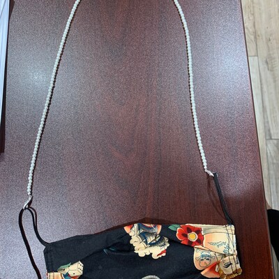 Pearl Mask Chain, Face Mask Chain, Glasses Lanyard, Mask Lanyard, Mask ...