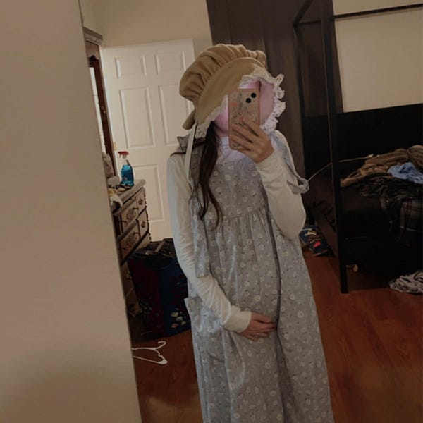 Dress Maxi Cotton Handmade Country Western Prairiecore Vintage 30's ...