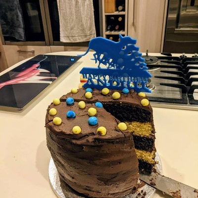 Personalised Acrylic Greyhound Racing Birthday Cake Topper Decoration ...