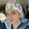 Anatomy Scrub Cap for Women Uterus Surgical Caps Ponytail - Etsy