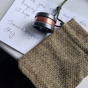 Wide Square Iron Ring, Men's Women's Geometric Ring, Unique Hand Forged ...