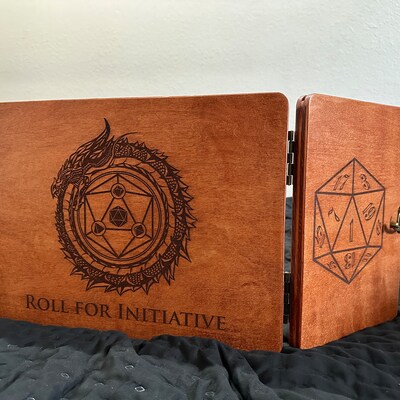 Personalized Engraved Wood Dungeon Master Screen With Custom Side ...