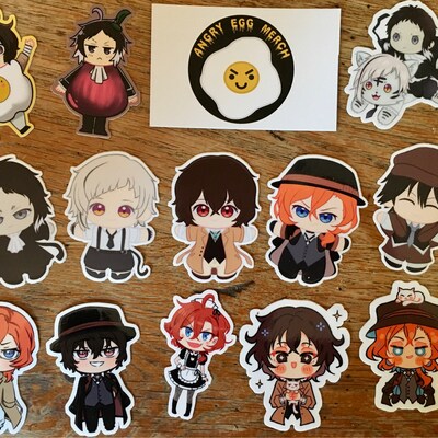 Bungou Stray Dogs BSD Inspired Stickers / Chuuya / Dazai / - Etsy