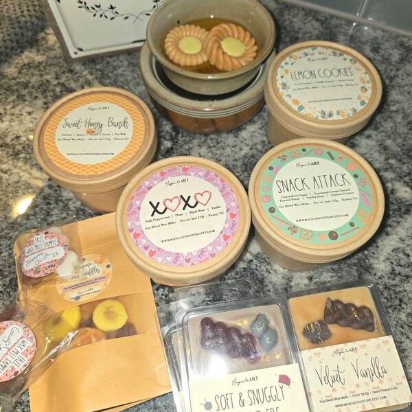 Bakery Box Wax Melts, Dessert Wax Melts, Cookies, Macarons, Waffles, S ...